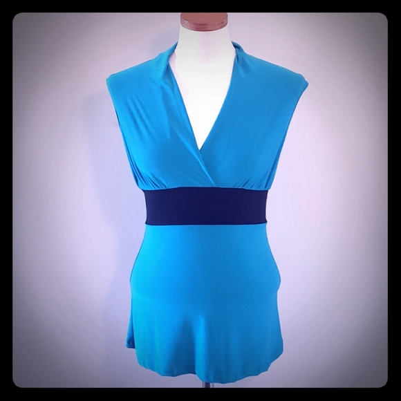 jason maxwell | Tops | Jason Maxwell Vneck Banded Top Teal Size Small ...
